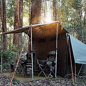 Oztent 30 Second Expedition 5-6 Person Tent (50 Lb) 8.6 ft(W) x 8.6 ft(D) x 6.6 ft(H) + 6.6 ft(Awning)