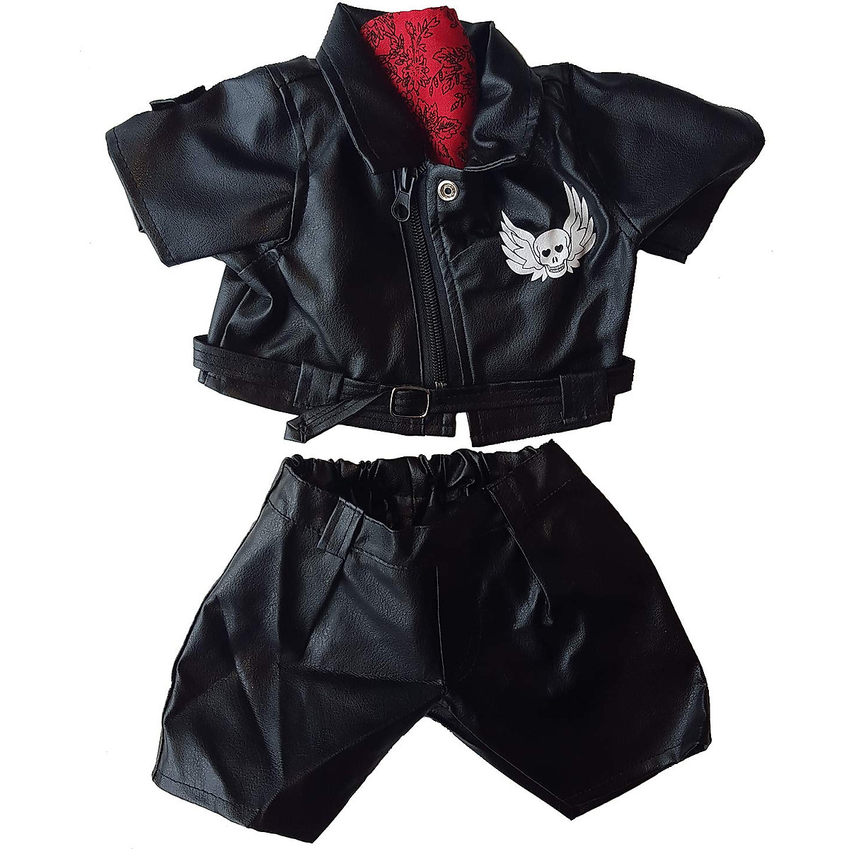 Easy Rider Biker Outfit Teddy Bear Clothes Fits Most 14" - 18" Build-a-bear and Make Your Own Stuffed Animals