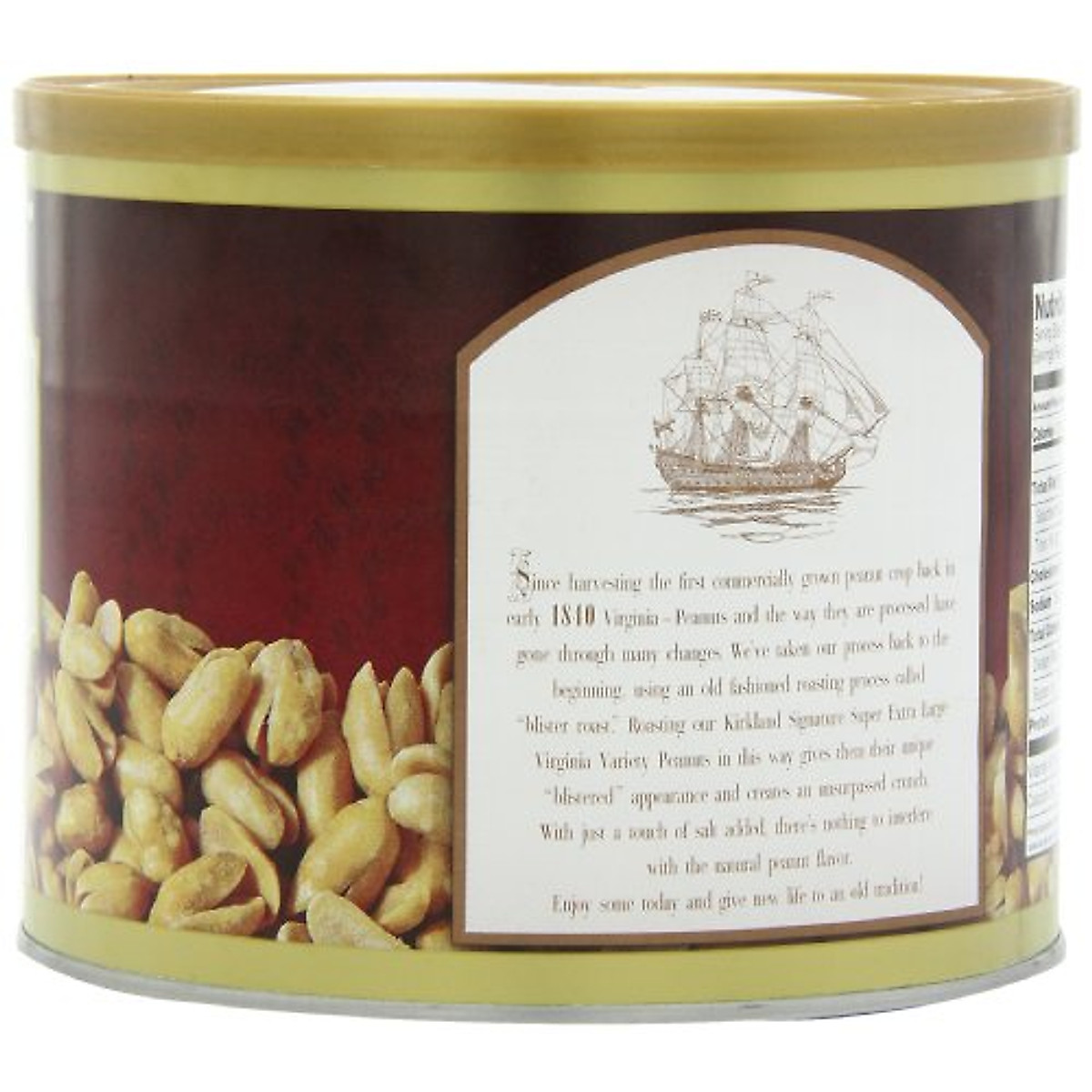 Kirkland Signature Super XL VA Peanuts, 40 Ounce, Light Brown