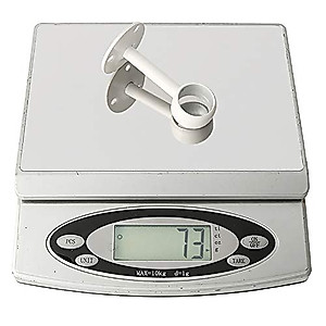 Mooche 4Pcs Curtain Closet Rod Holder Ceiling-Mount Bracket Pipe Flange Wardrobe Closet Pole End Supports Socket 1 Inch, Stainless Steel White Finished, MFL4025W-4P