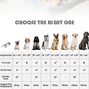 MIHIKK Extra Large Dog Bed, XL Orthopedic Egg Crate Foam Dog Bed with Removable Washable Cover, Waterproof Dog Mattress Nonskid Bottom, Comfy Anti Anxiety Pet Bed Mat, 41x29 inch, Gray