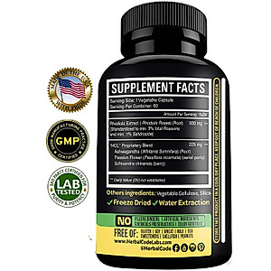 Rhodiola Rosea Supplement High Potency Extract 500mg - 3% Rosavins 1% Salidrosides with Ashwagandha Shisandra Passion Flower Herb Powder Capsules - Natural Way to Relieve Stress - Pills for Energy