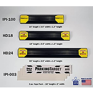 PARKINGTARGET HD-18: Heavy Duty ParkingTarget - Parking Aid Protects Car & Garage Walls, Easy to Install, Peel n Stick, Only 1 Needed per Vehicle, Engineered to Outlast Your Vehicle (1 Pack)
