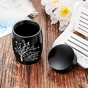 3 Inches Small Urn for Ashes Tree of Life Aluminum Mini Urn for Ashes Cremation Keepsake for Human Ashes Memorial Ashes Holder for Women Men