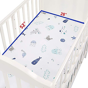 BambooCart Fitted Cotton Baby & Toddler Crib Sheet for Boy and Girl | Mattress Bedding