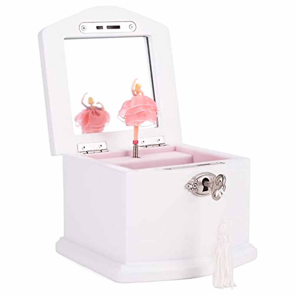 Cottage Garden Ballerina 5 inch Wood Musical Jewelry Box Plays Tune Dance of the Sugar Plum Fairy