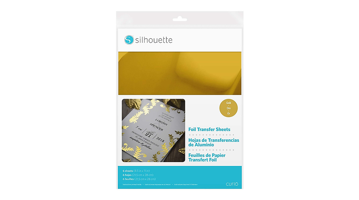 Gold Foil Transfer Sheets 8.5x11in | Silhouette America Craft Supplies