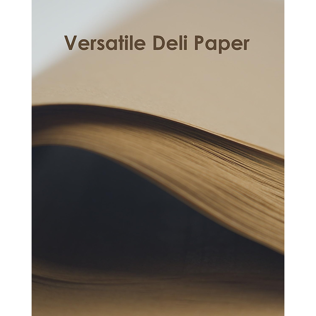 BakeChoice 12" x 12" Parchment Paper Square Kraft Deli Wrap Sheets (100 Pack) - Food Liners for Trays, Baskets - Ideal for Air fryer, Oven, Microwave, Restaurant Supplies for Sandwiches, Fried Snacks