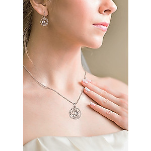 AEONSLOVE Elephant Necklace, 925 Sterling Silver, Mother Daughter Jewelry, Pendant, Women's, Gift