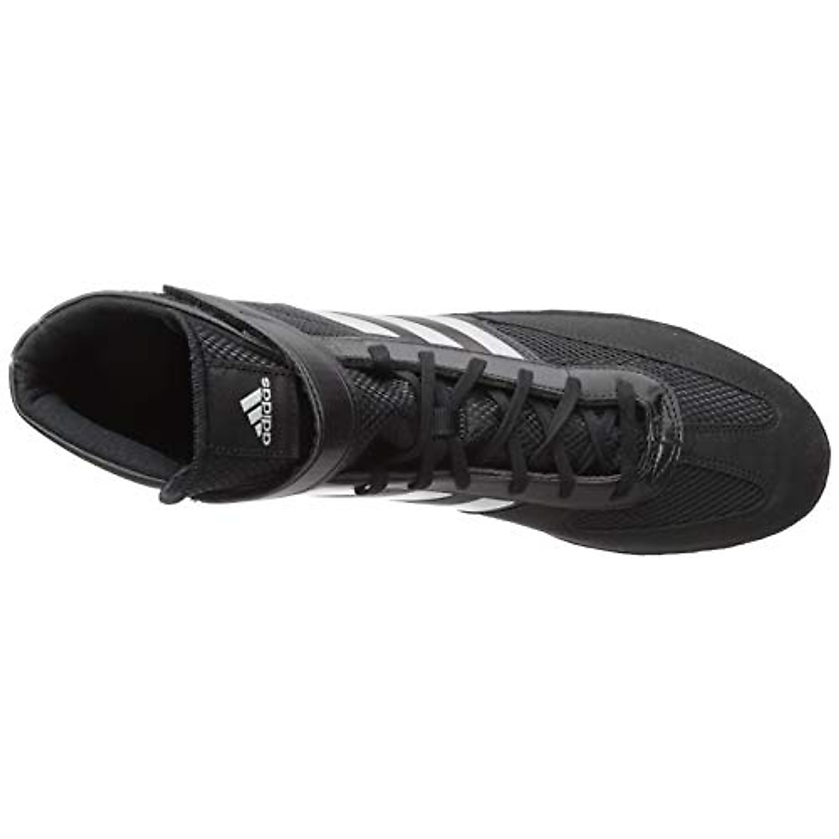 adidas Performance Men's Combat Speed.5 Wrestling Shoe, Black/Silver Metallic/Black, 10