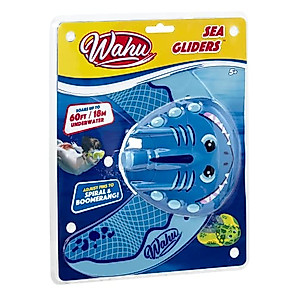 WAHU Sea Gliders Shark - Underwater Pool Toy Glides Up to 60 Feet - Self-Propelled Jet with Adjustable Fins to Spiral and Boomerang