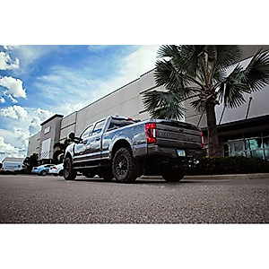 Bulletproof Hitches 3.0" Adjustable Extreme Duty (36,000lb Rating) 4" Drop/Rise Trailer Hitch with 2" and 2 5/16" Dual Ball (Black Textured Powder Coat, Solid Steel)