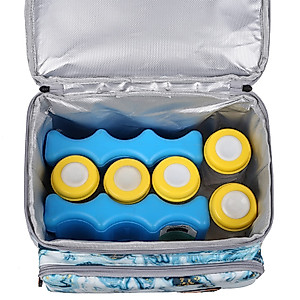 V-COOOL Breast Pump Backpack Diaper Bag, Cooler Bag Bottle Storage Bag for Work Mom, Fit Most Breast Pumps