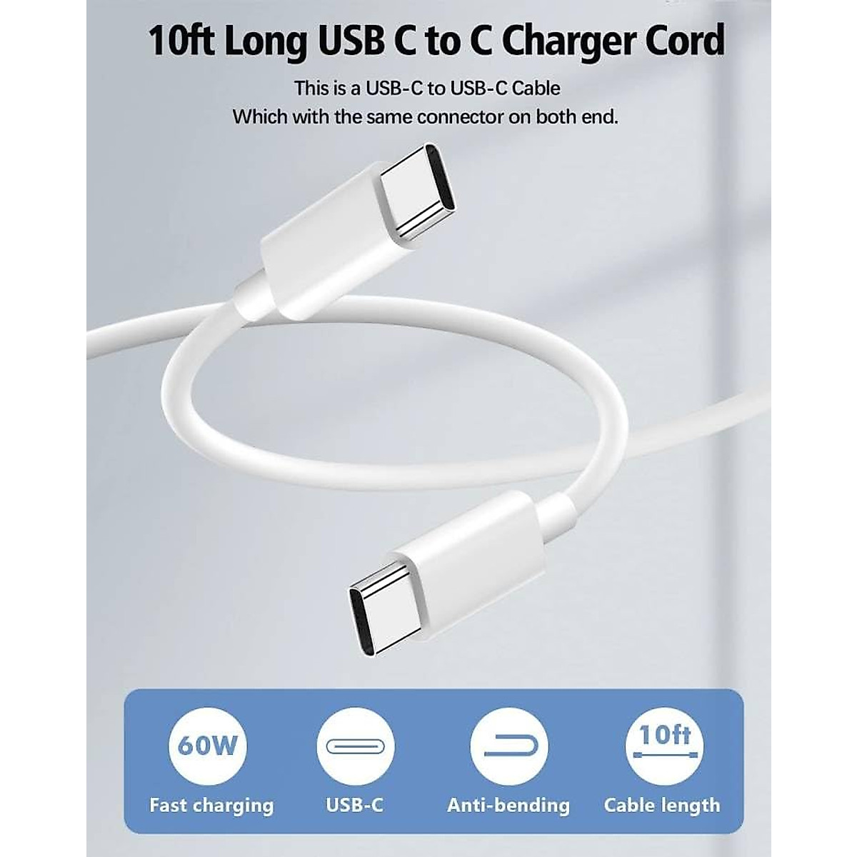 iPhone 15 Charger, 2-Pack USB C Charger, 20W USB C Fast Wall Charger with 6 ft USB-C Cable, USB C Charger Block for iPhone 15 Plus/15 Pro/15 Pro Max,iPad 10,iPad Pro,iPad Air 5/4,iPad Mini 6,Galaxy