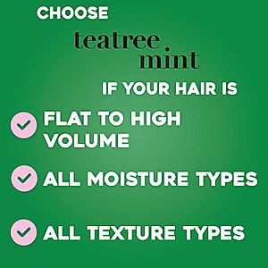 OGX Hydrating + Tea Tree Mint Conditioner, Nourishing & Invigorating Scalp Conditioner with Tea Tree & Peppermint Oil & Milk Proteins, Paraben-Free, Sulfate-Free Surfactants, 13 fl oz