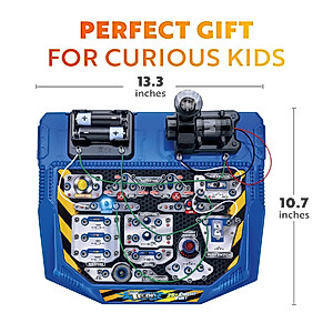 Playz Electric Piano Circuit Board for Kids - 38+ Music Lab Experiments, Kids' Electronics Kit, DIY Engineering Toy & Educational Science Kits, & STEM Projects for Kids Ages 8-12, Teens, Boys, & Girls