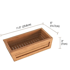 AquaTeak The Original Moa Teak Bathroom Guest Towel & Amenities Tray