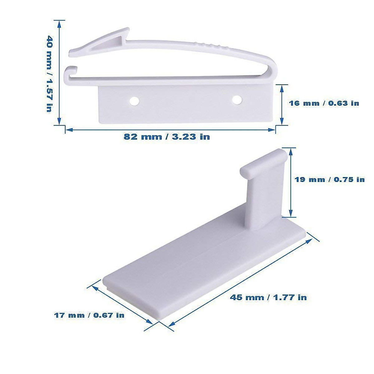 Coolrunner Child Safety Drawer Locks, Safety Invisible Drawer Latches with Strong Adhesive for Baby Care,Only fit for Some Drawer, Please See Below Before Buying(4 Pack)