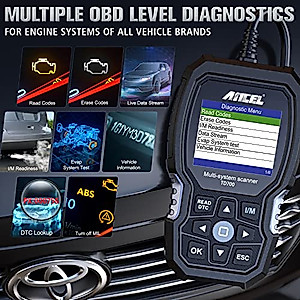 Toyota Code Reader, Toyota OBD2 Scanner, ANCEL TD700 JOBD Lexus Scion All System Transmission Fluid Temperature TPMS Relearn ABS Engine Car Diagnostic Scan Tool for Prius Tacoma Camry Corolla Tundra