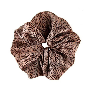 Kristin Ess The Oversized Satin Scrunchie, Cheetah (Pack-1)