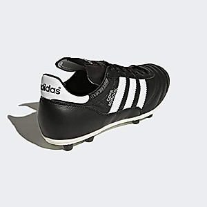 adidas mens Copa Mundial Soccer Shoe , Black/White/Black, 9.5 Women 8.5 Men US