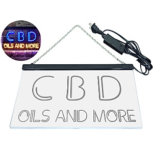 ADVPRO CBD Open Wall Décor Dual Color LED Neon Sign Blue & Yellow 16 x 12 Inches st6s43-i1091-by