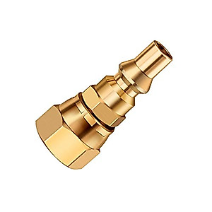 WADEO LP Quick Connect Fittings, 1/4'' RV Propane Quick Connect Fittings for Connecting Low Pressure Gas Appliance Such as Grill, Heater, Fire Pit and RV Quick Connect