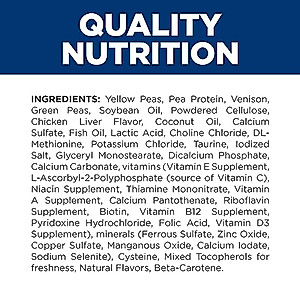 Hill's Prescription Diet d/d Food Sensitivities Venison & Green Pea Formula Dry Cat Food, Veterinary Diet, 8.5 lb. Bag