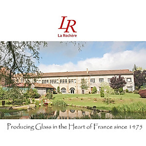 La Rochere Napoleon Bee 12 oz Wine Tasting Glasses - Set of 6. Iconic French Wine Glasses w/ the French Bee Embossed Design