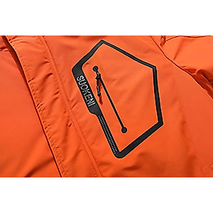 SUOKENI Men's Waterproof Ski Jacket Warm Winter Snow Coat Hooded Raincoat X-Large