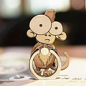 UnderReef Cell Phone Finger Ring Holder Cute Animal Smartphone Stand 361 Swivel for iPhone, Ipad, Samsung HTC Nokia Smartphones Tablet (Monkey)