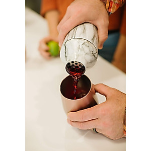 Simple Modern Cocktail Shaker Set with Jigger Lid | Stainless Steel Boston Shaker Insulated Martini Mixer for Mocktails | Gifts for Men Women Him Her | Classic Collection | 20oz | Cream Leopard