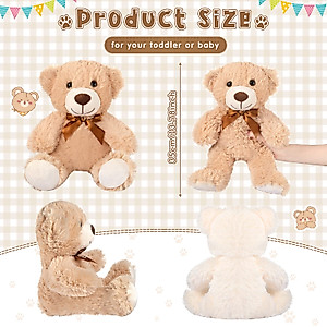 Zomiboo 7 Packs 14 Inch Plush Bear Stuffed Animals Plush Valentine Day Gift Soft Cute Stuffed Dolls Birthday Party Decorations(Classic Colors)