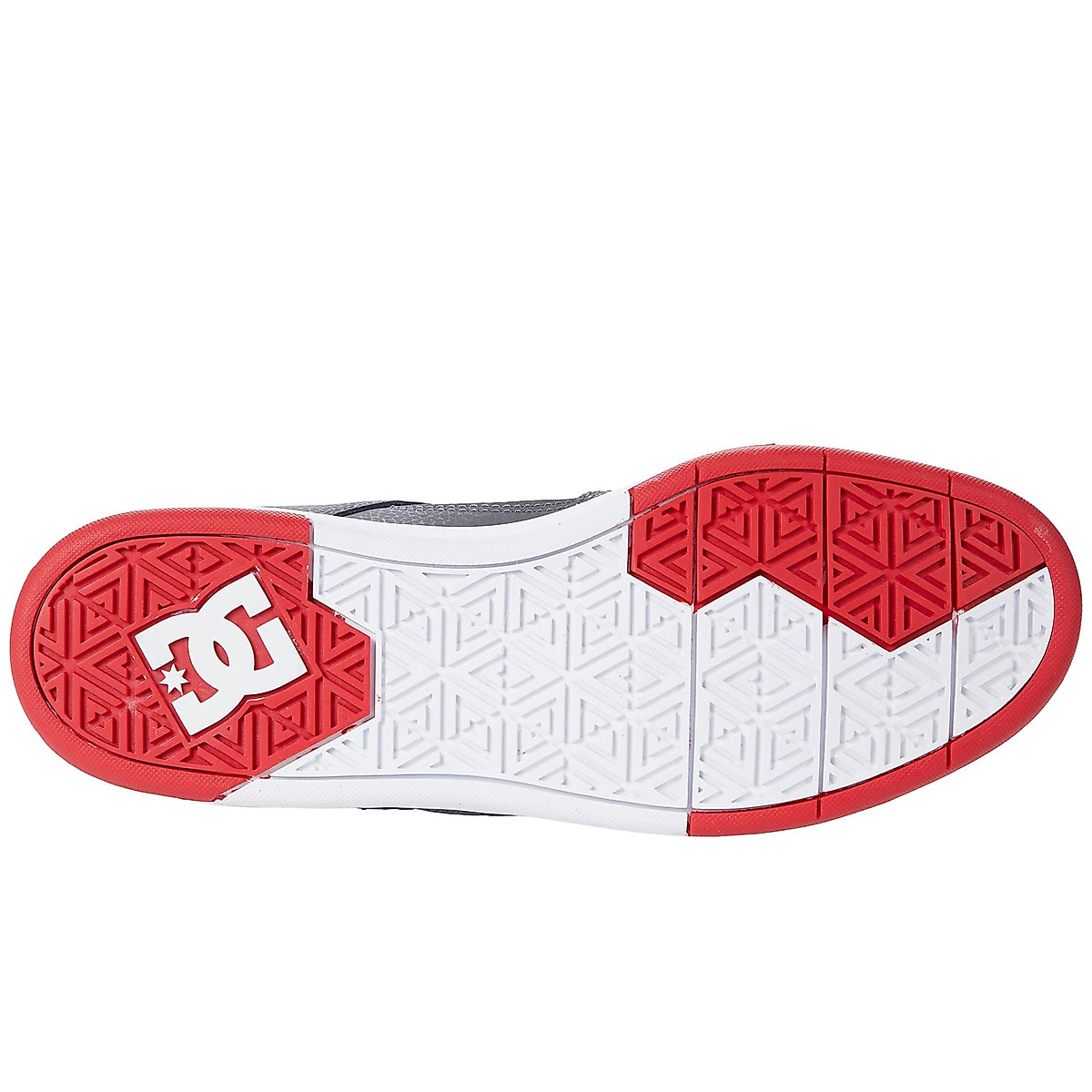 DC Mens Cure Casual High-Top Skate Shoes Sneakers White/Grey/Red 13 D - Medium