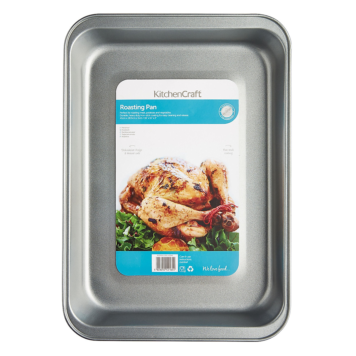 KitchenCraft Non-Stick Extra-Large Roasting Tin, 40.5 x 28.5 x 5 cm (16" x 11" x 2")