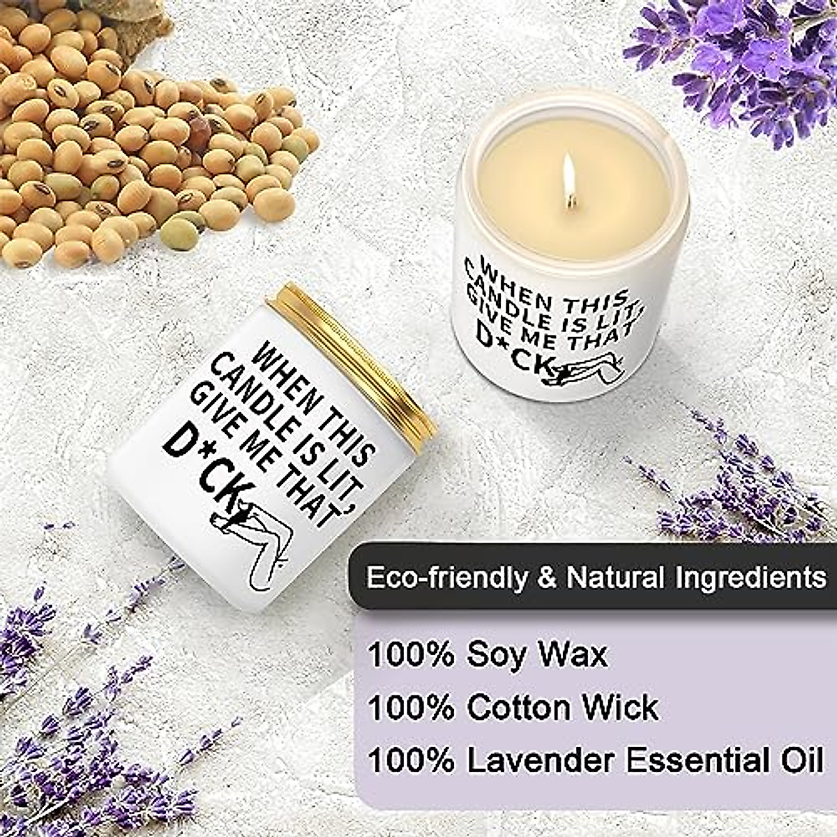 Aujzoo Funny Gifts for Boyfriend,Husband Gifts,Boyfriend Birthday Gifts,Naughty Gifts for Him,Bachelorette Gifts,Bride Gifts,Romantic Gifts for Wife,Anniversary,Valentine's day Candle Gifts for Couple