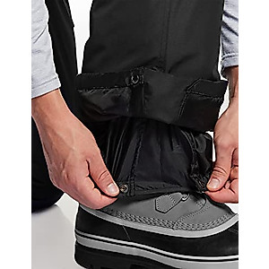 TSLA Men's Winter Snow Pants, Waterproof Insulated Ski Pants, Ripstop Windproof Snowboard Bottoms, Cargo Alpha Black, Large