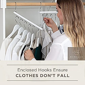 MORALVE Space Saving Hangers Bundle (White)
