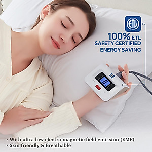 Sealy Heated Mattress Pad King Size with Plush Top, Coral Fleece Electric Bed Warmer with Dual Controller, 10 Heat Settings & Auto Off 1-12 Hours, Fit Up to 17" Deep Pocket, Machine Washable 78"x80"