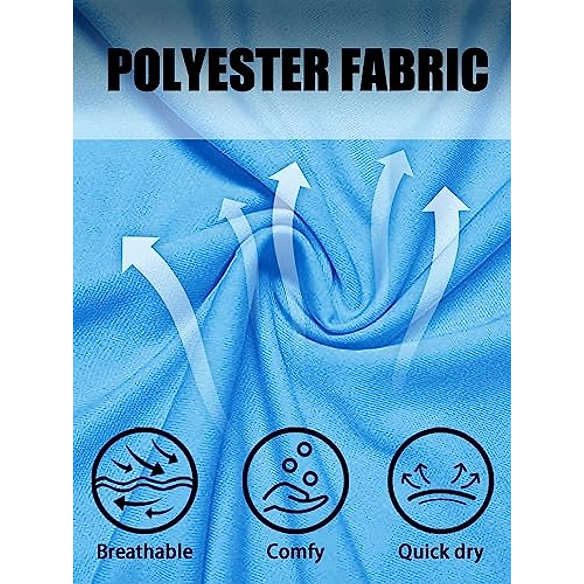 TACVASEN Sun Shirts for Men UPF 50+ Men's Long Sleeve Shirt Cooling Shirts Lightweight Quick Dry Shirts Hiking Shirts Mens UV Protection Shirts Azure