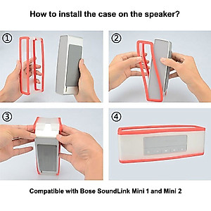 HopCentury Replacement TPU Gel Soft Case Skin Cover Pouch Box for Bose Soundlink Mini Bluetooth Speaker Blue