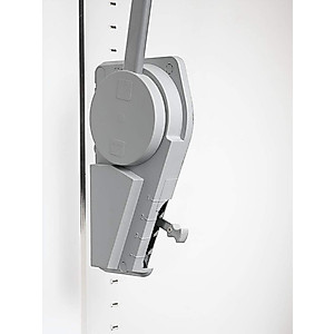 Wood Technology SuperLift Pull Down Closet Rod System, Grey, with Side-Mounted Multi-position Tensioners for Wardrobe Storage