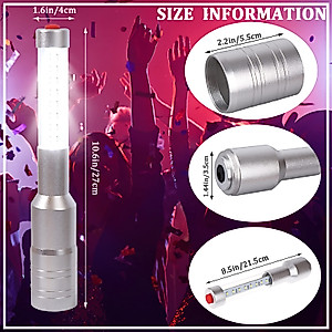 4 Pieces LED Strobe Baton Bottle Service Sparklers Bottle Service Light Bottle Handheld Light for Nightclubs Weddings Parties Activities Supplies (Silver)