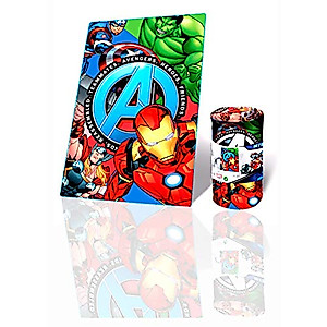 Avengers Kids Blanket,Marvel Hulk Thor Iron Man Blanket,Official Licenced
