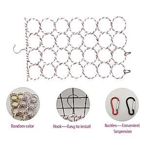 BNOSDM 3 Packs Bird Hemp Rope Net Swing Climbing Rope Net for Birds Parrot Ladder Macaw Hanging Hammock Activity Toy for Rats Parakeet Cockatiel Cockatoo Conure African Grey Budgie