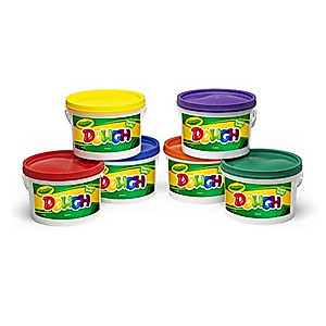 Crayola BIN570016 Super Soft Modeling Dough, Assorted Colors, Pack of 6