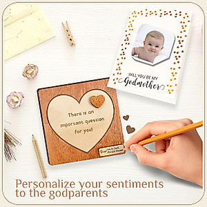97 Decor Will You Be My Godparents Proposal Gift - God Parents Presents Proposal Ideas, Godparent Gifts from Godchild for Baptism, Godparents Proposal Card, Asking Godmother Godfather Invitation