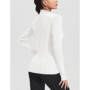 Pinspark Athletic Jackets for Women Full Zip Golf Sport Gym Define Jacket Lightweight Full Zip Running Athletic Jacket with Thumb Holes