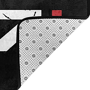 Booottty Mass Effect Alliance N7 Special Forces Carpet Non-Slip Rug Extra Soft and Absorbent Microfiber Polyester Mat for Living RoomKitchenBedroomBathroom