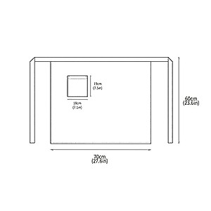 BE THE CHEF 2Pack 1 Pocket 4-Color Waist Apron for Chef, Restaurant, Pub, Cafe, Waiter, Waitress, Server (Black)